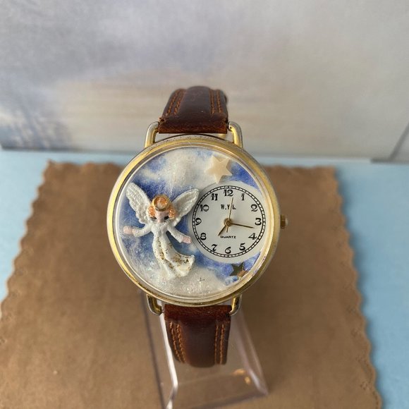 Whimsical Watches | Accessories | Vintage Wyl Angel Theme Gold Tone ...